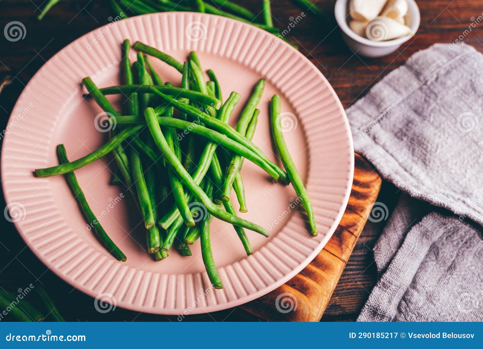 Green Bean on Plate stock image. Image of cook, beans - 290185217