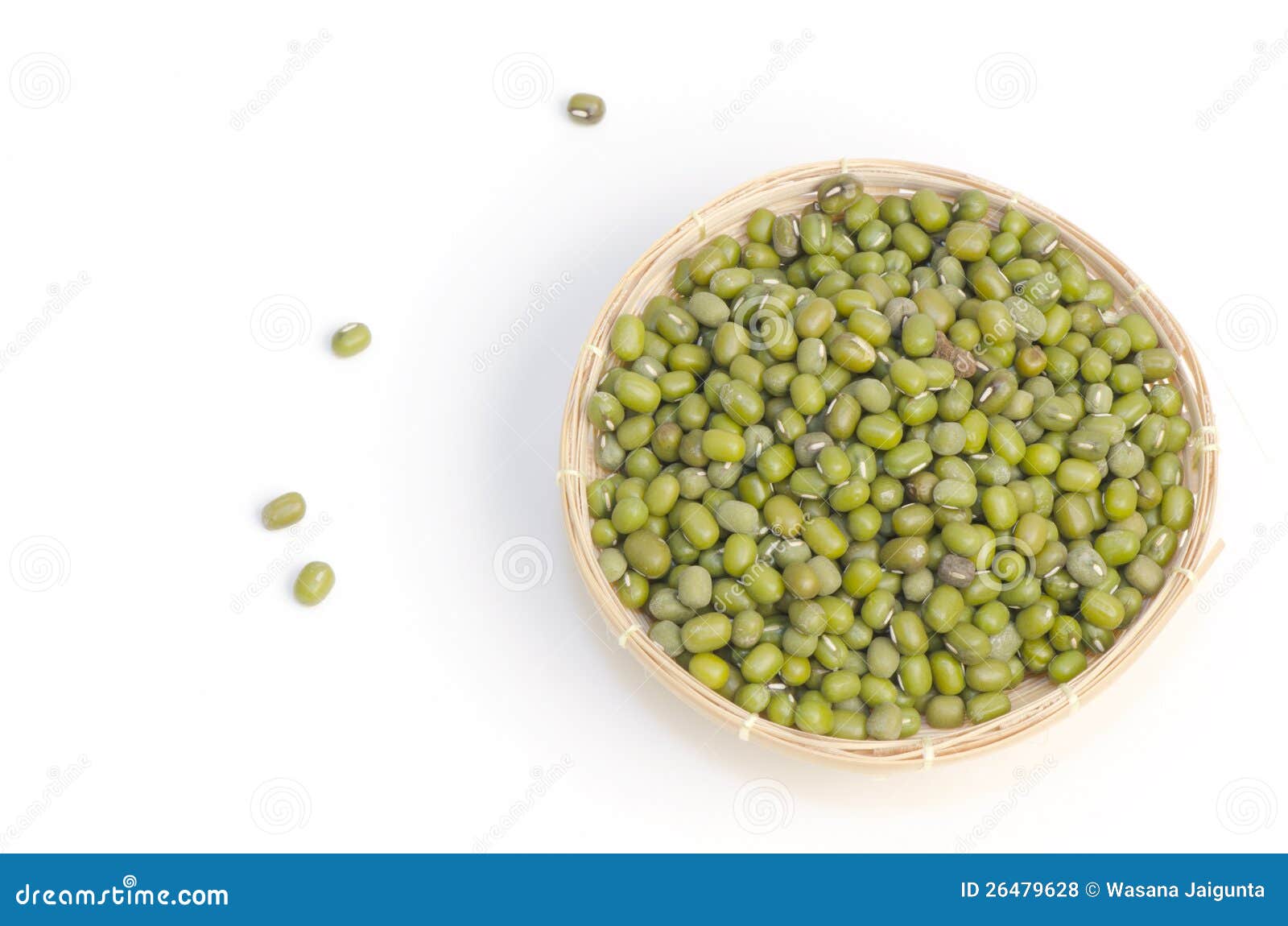 Green Bean (Vigna Radiata (L.) R. Wilcz) on White Stock Photo - Image ...
