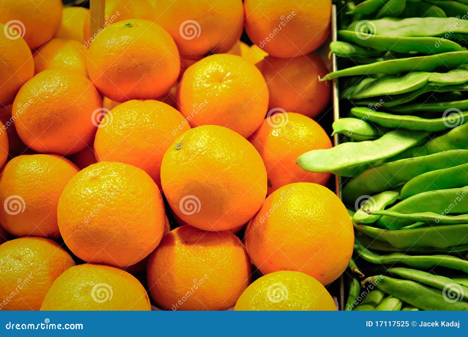 Green Beans and Fresh Orange Stock Image - Image of agriculture, orange ...