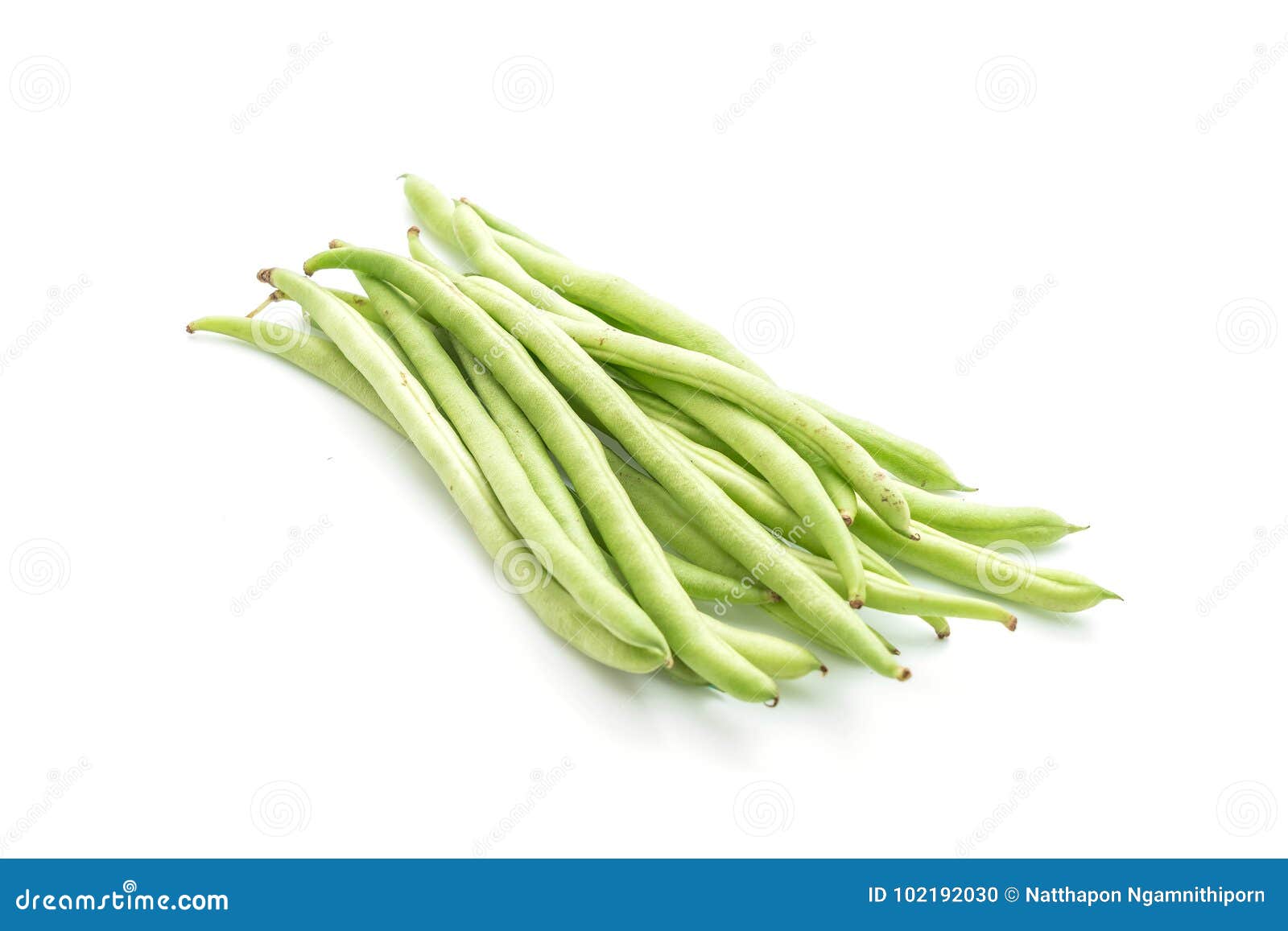 Green Beans on White Background Stock Photo - Image of healthy, bean ...