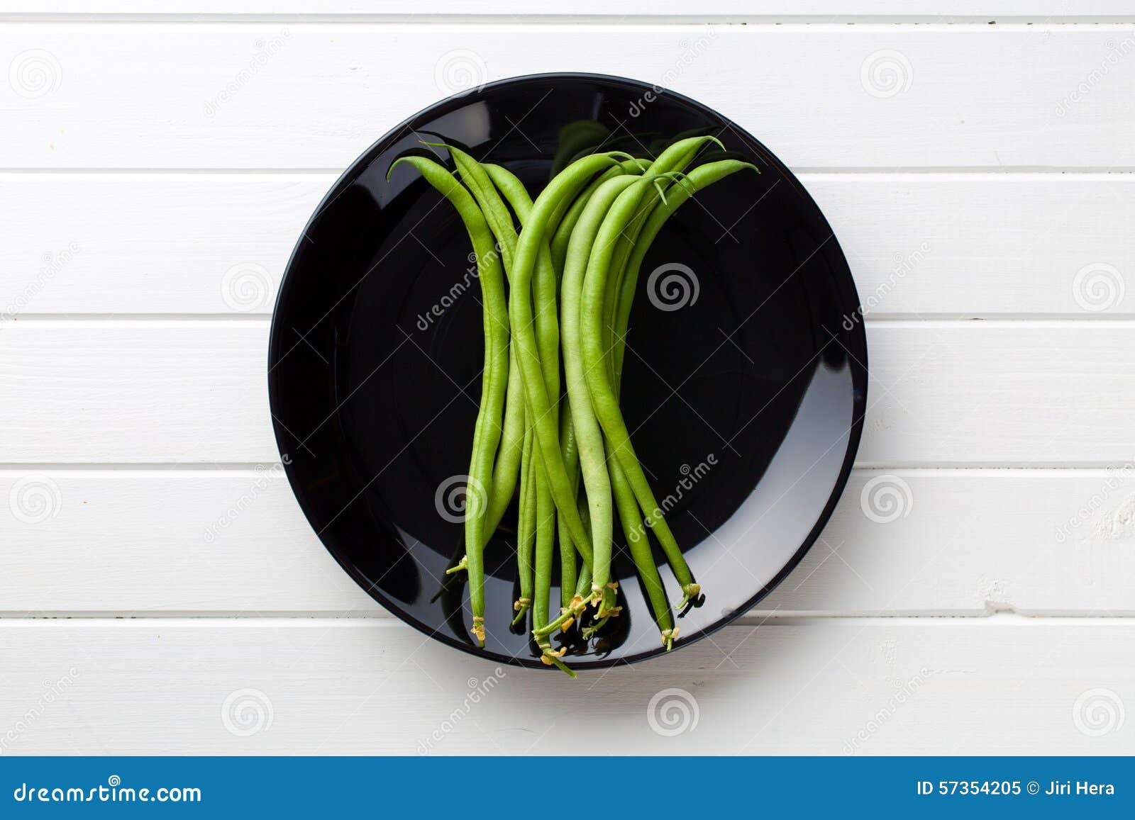Green beans on plate stock image. Image of food, kidney - 57354205