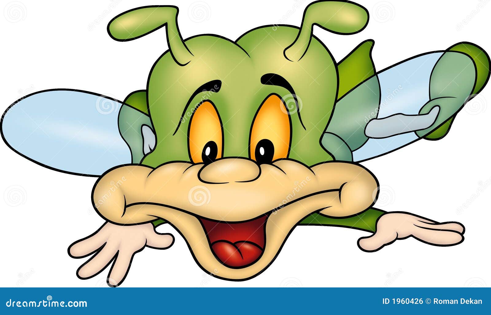 Green bee stock illustration. Illustration of painting - 1960426