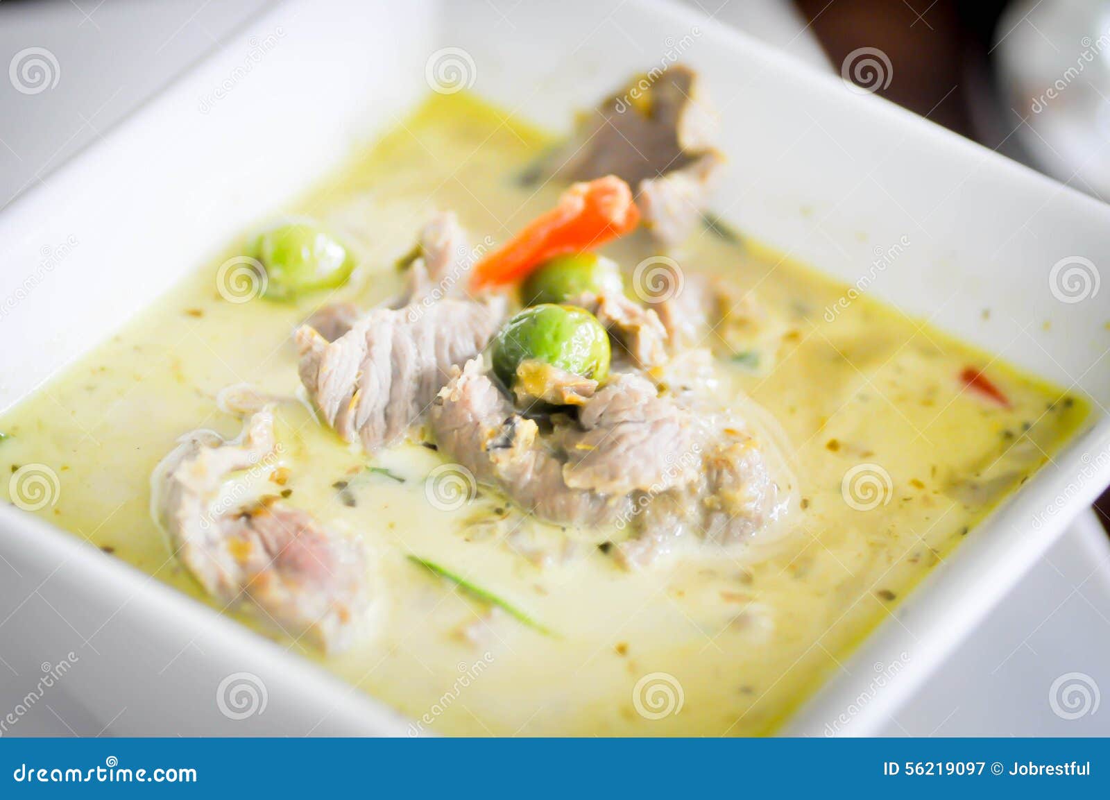 Green Beef Curry , Thai Cuisine Stock Image - Image of asia, delicious ...