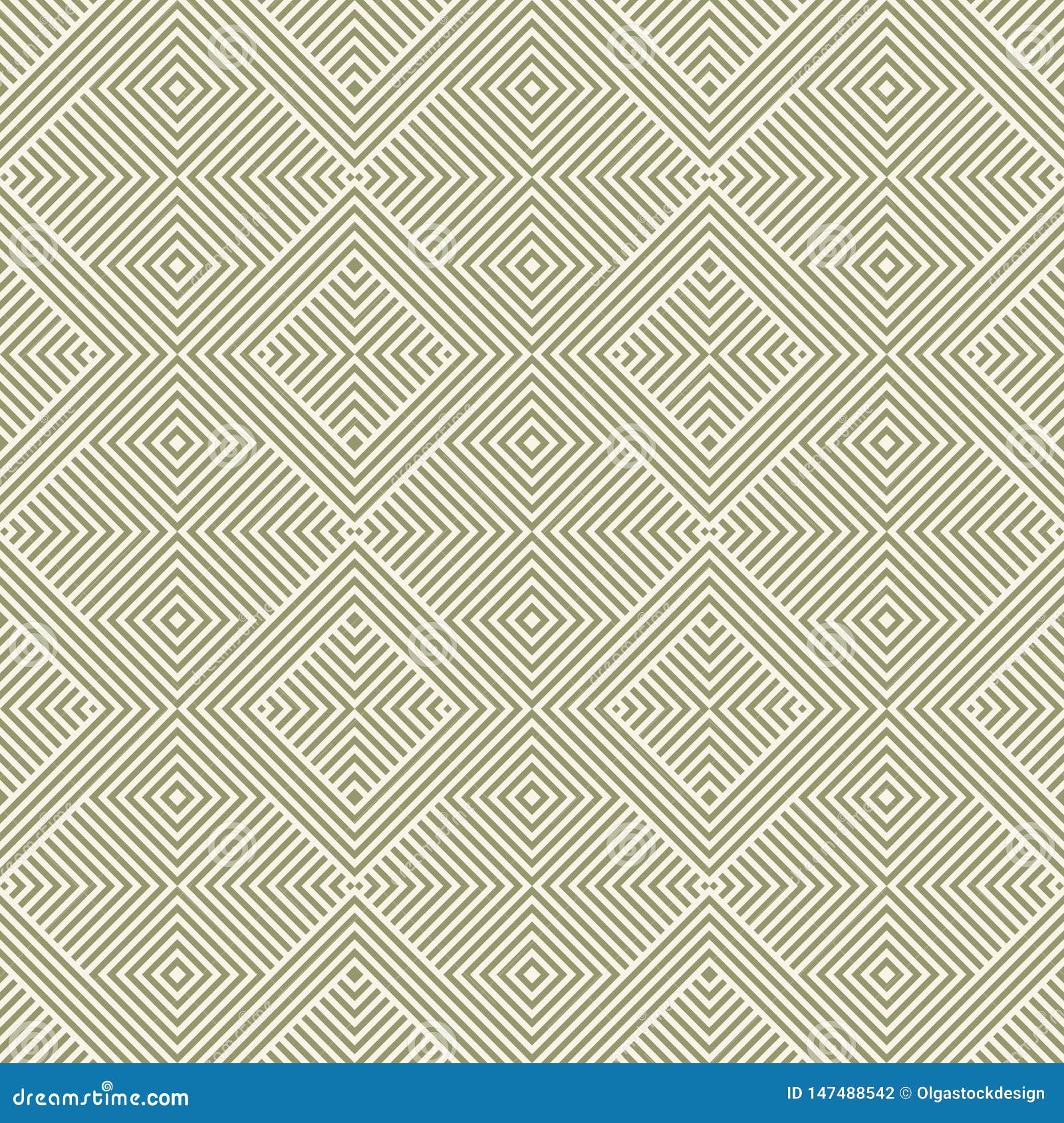 Green and Beige Geometric Seamless Pattern with Diagonal Lines, Squares ...