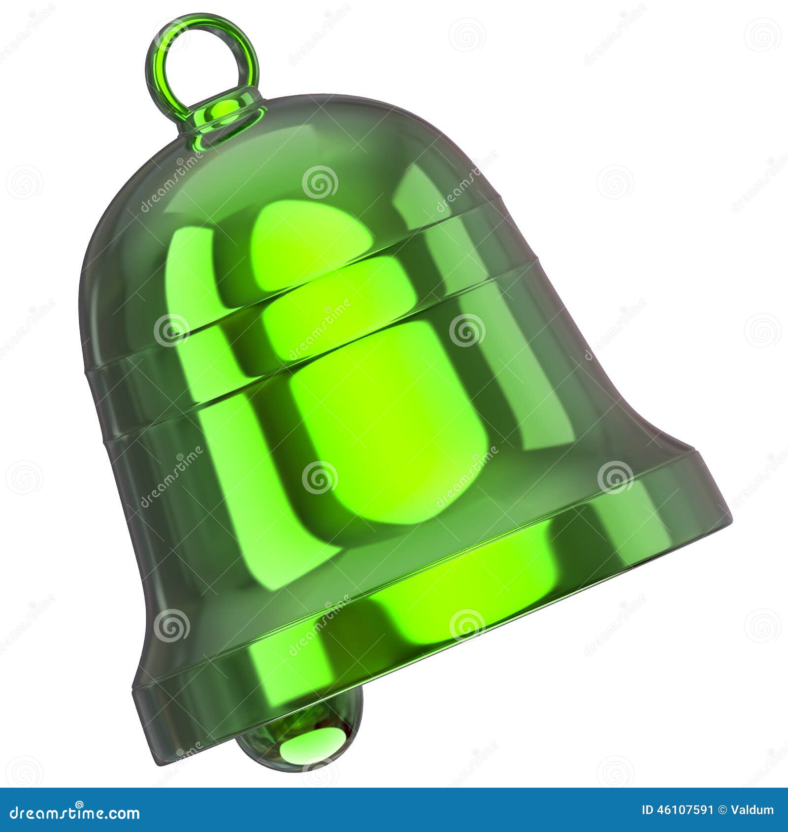 Green bell stock illustration. Illustration of ringing - 46107591