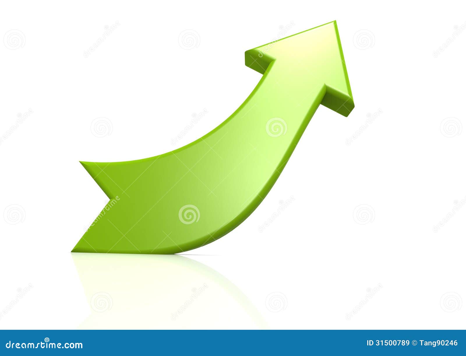 Green bend arrow stock illustration. Illustration of arrow - 31500789