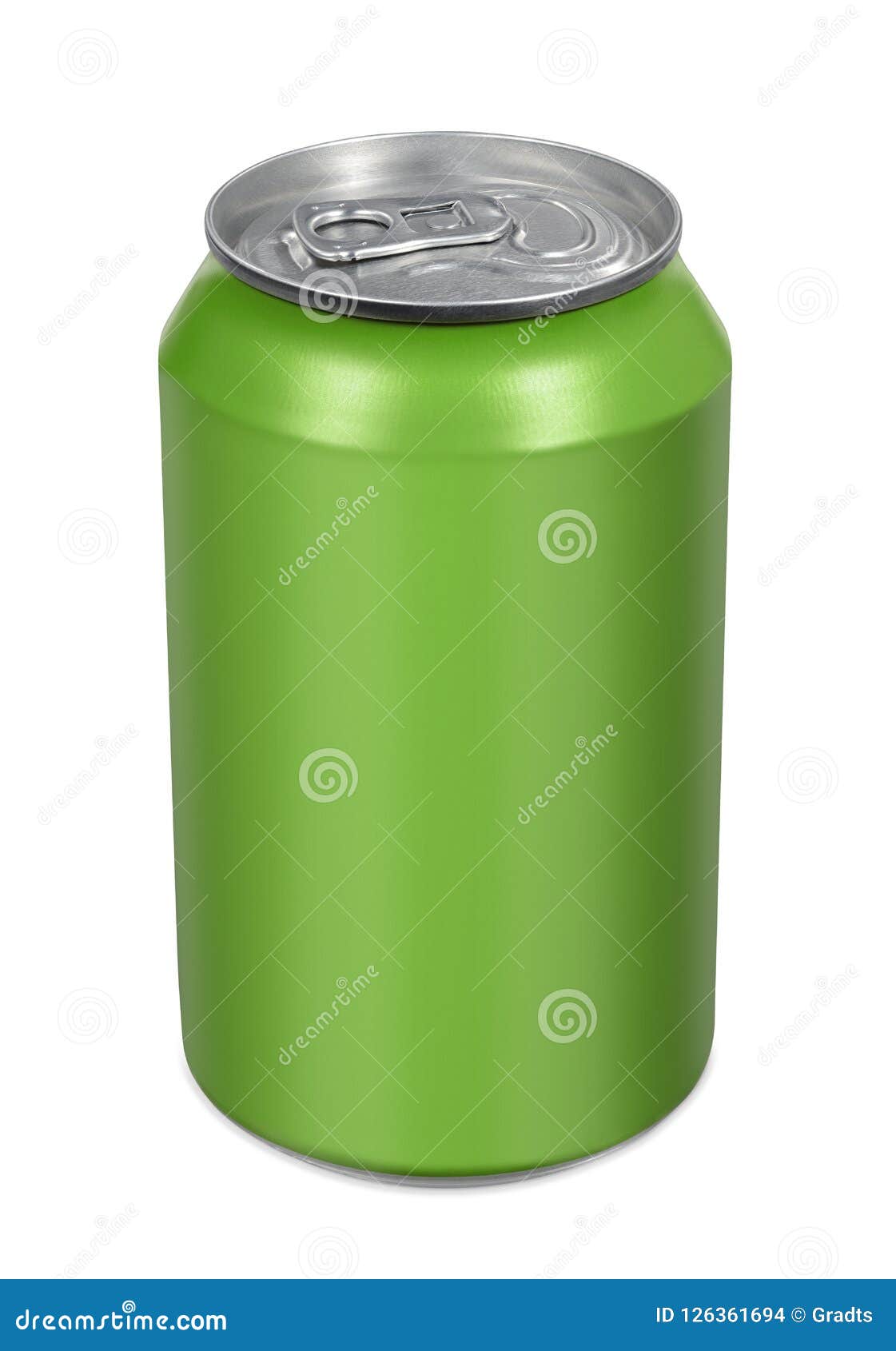 Green Beverage Drink Tin Can Stock Photo - Image of isolated, packaging ...