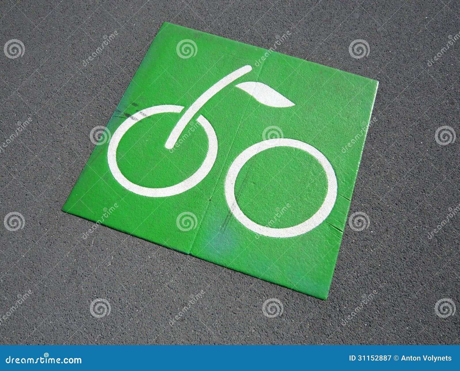 Green bicycle sign stock image. Image of nature, bicycle - 31152887