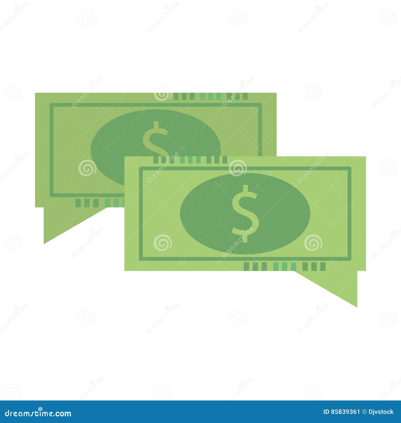 Green bills icon image stock illustration. Illustration of banking ...