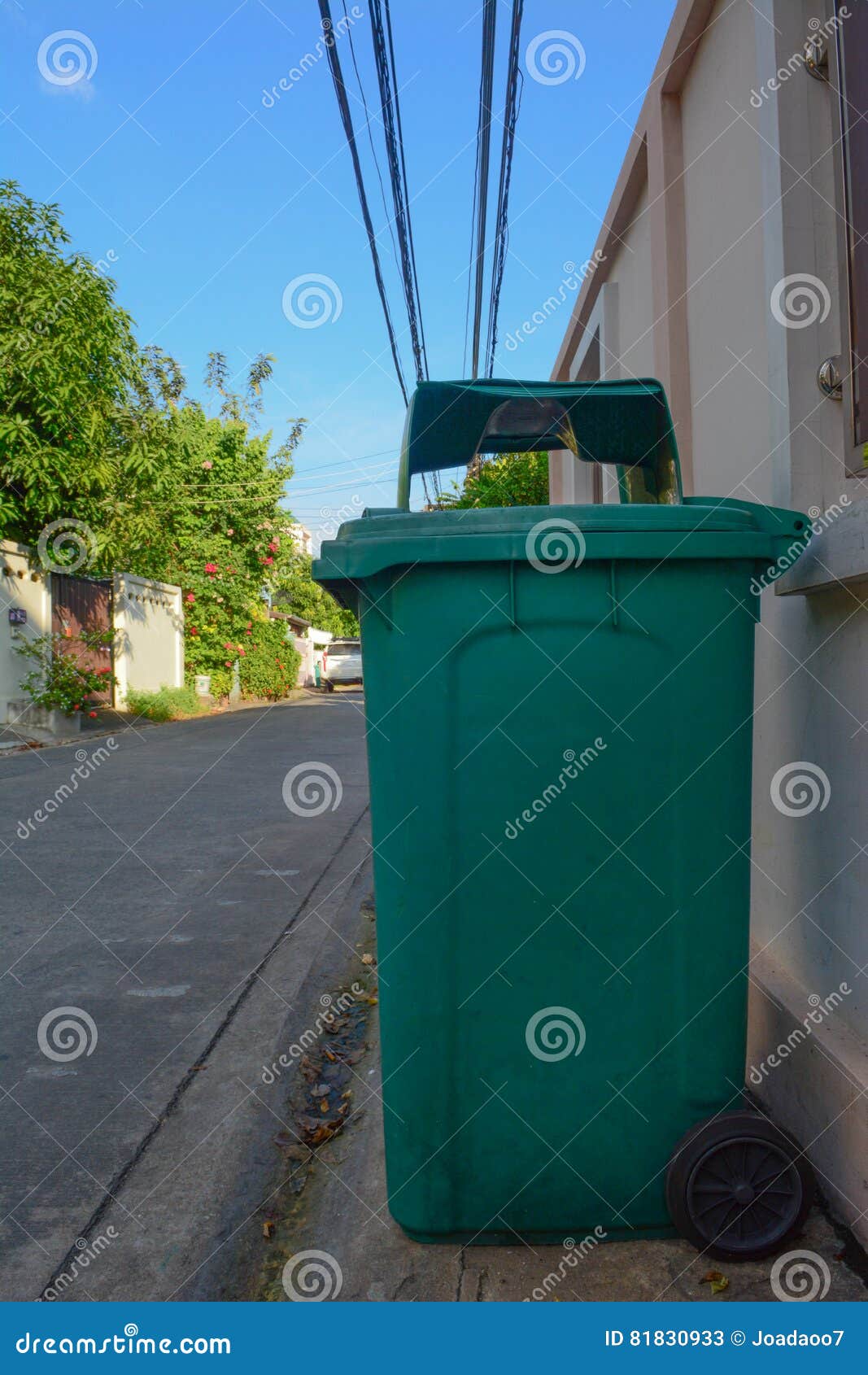 Green bin stock image. Image of town, separate, public - 81830933