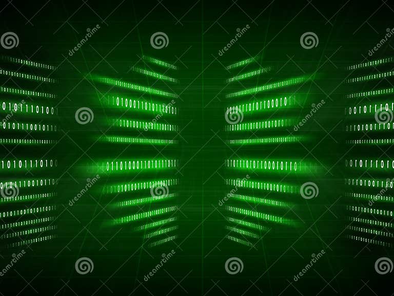 Green binary code on black stock image. Image of abstract - 64667881