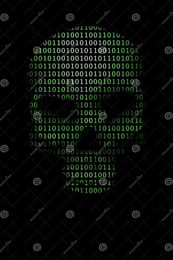 Binary Code Computer Virus 3D Illustration Stock Photo - Image of ...