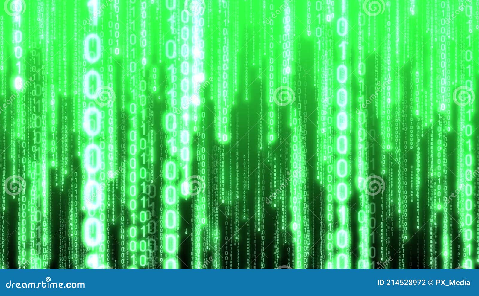 Green Binary Code Falling Down - Matrix Concept - 3D, 4k Animation ...
