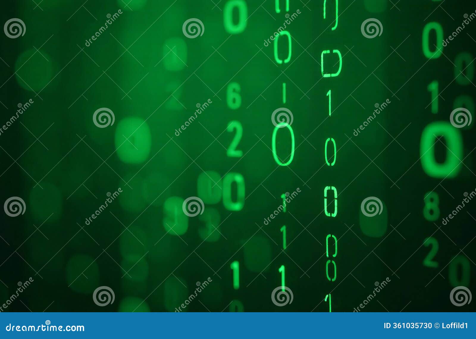 Green Binary Code Numbers Black Screen Abstract Matrix Background. AI Generative Stock Photo ...