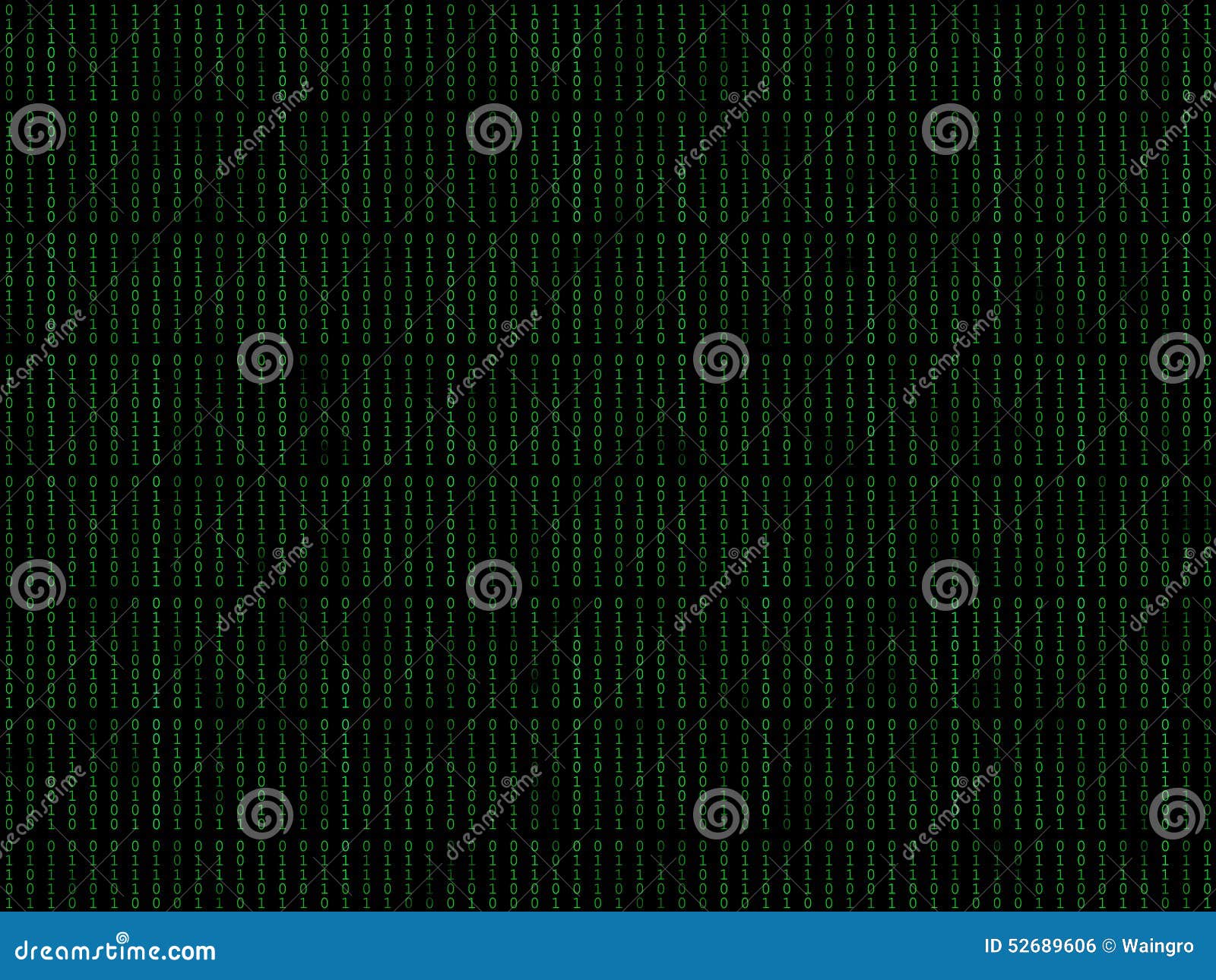 Green binary code stock illustration. Illustration of attack - 52689606