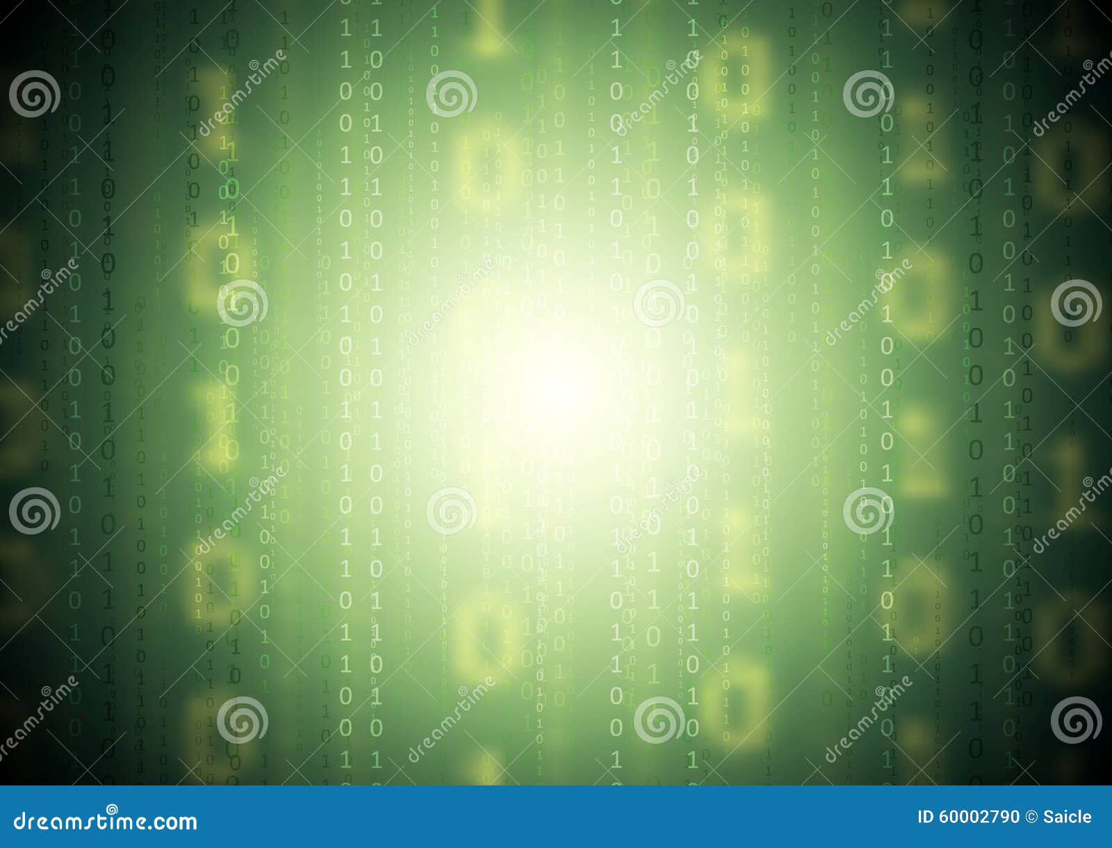 Green Binary System Code Vector Background Stock Vector - Illustration ...