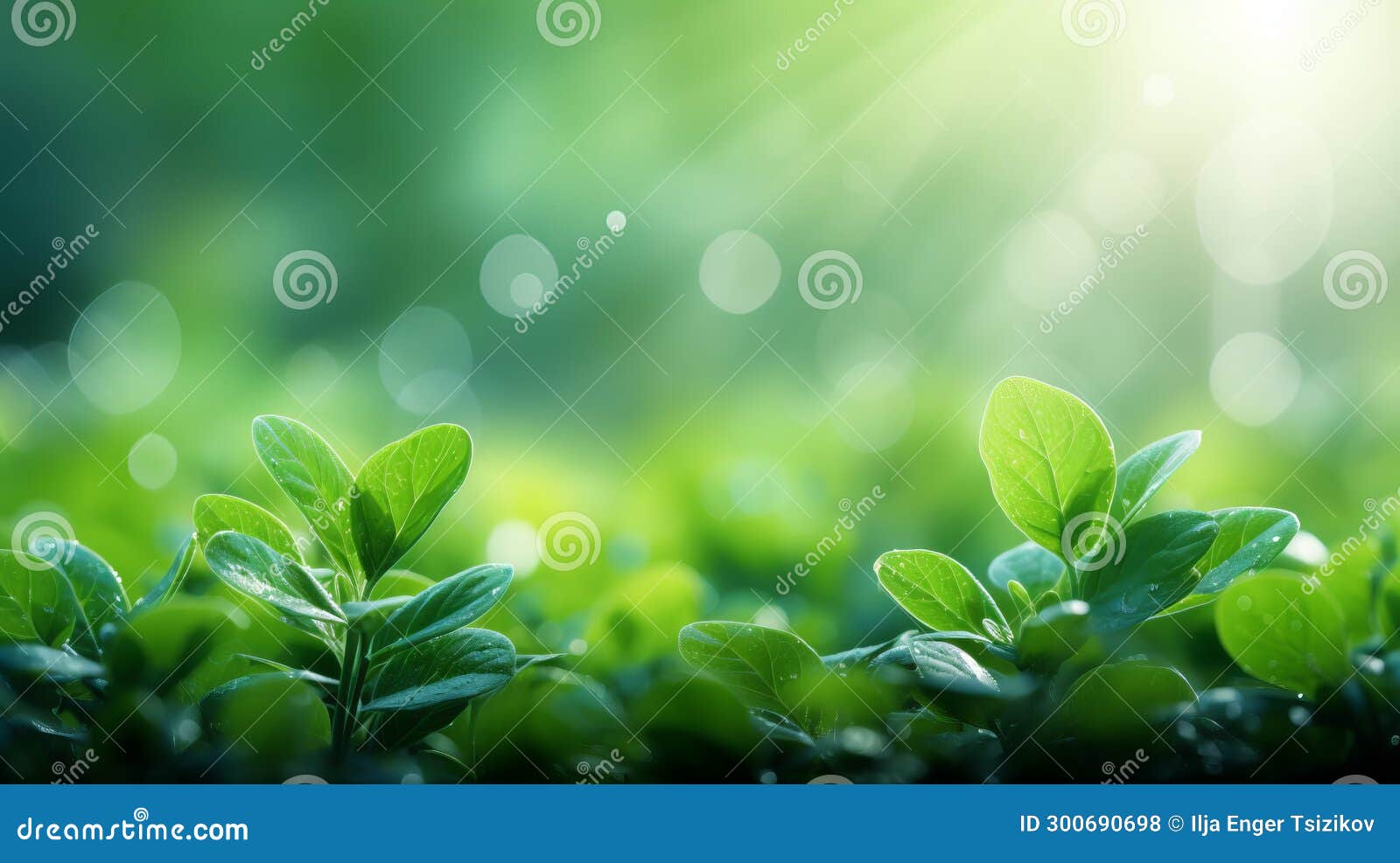 Green Bio Background with Blurred Foliage and Bright Sunlight, Perfect ...