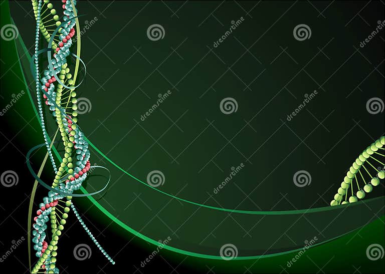 Green Biology background stock vector. Illustration of human - 6907850