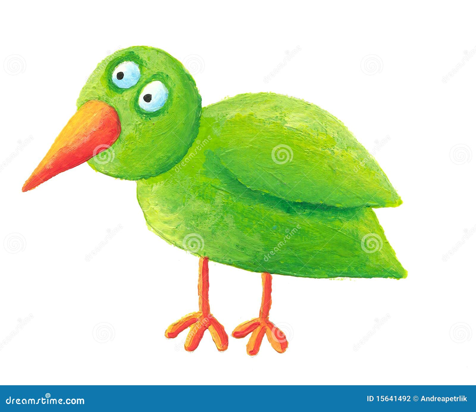 Green bird stock illustration. Illustration of nature - 15641492