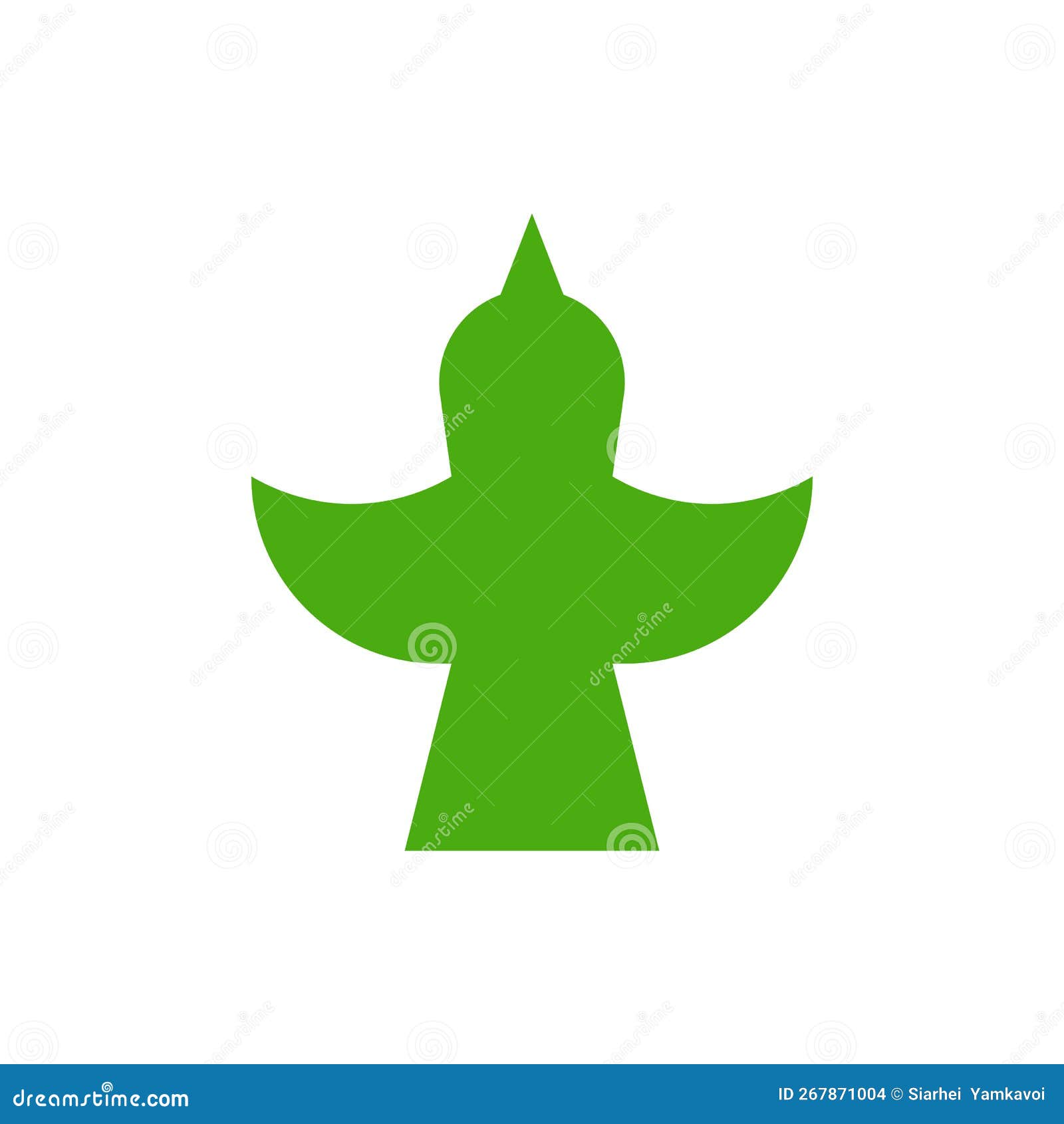 Green Bird Vector Logo Design. Abstract Creative Illustration. Stock ...