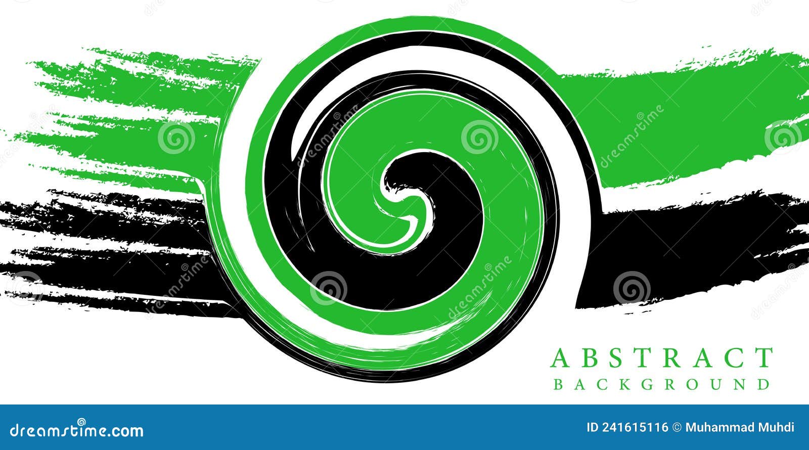 Green and Black Abstract Background. Whirlwind Design Stock Vector ...