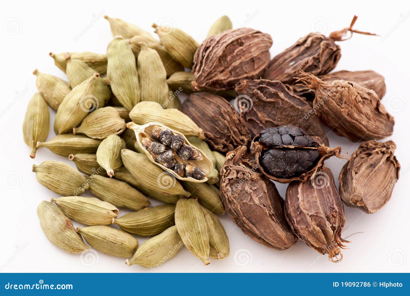 Green And Black Cardamom Royalty Free Stock Image - Image: 19092786