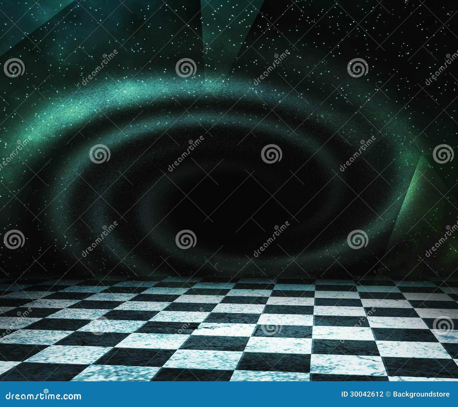 Black Hole Abstract Stage Background Stock Illustration - Illustration ...