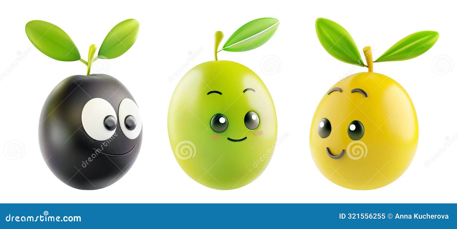 Olive And Olive Cartoon Bus: Overwatch Style 3d Cgi Art Stock ...