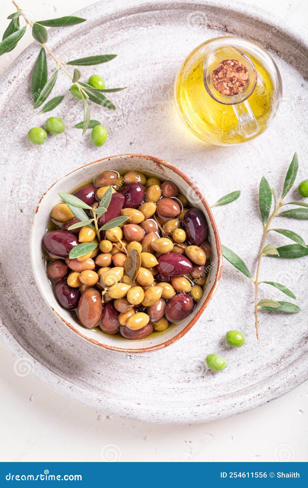Green and Black Olives As a Source of Healthy Fat Stock Photo - Image ...