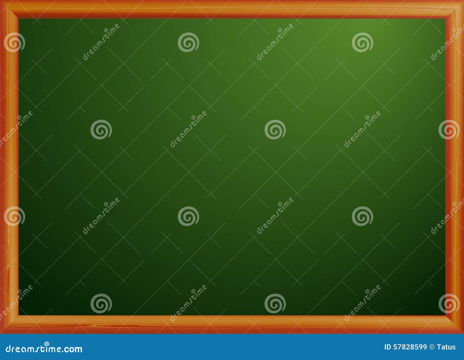 Green Blackboard in a Wooden Frame Stock Vector - Illustration of frame ...