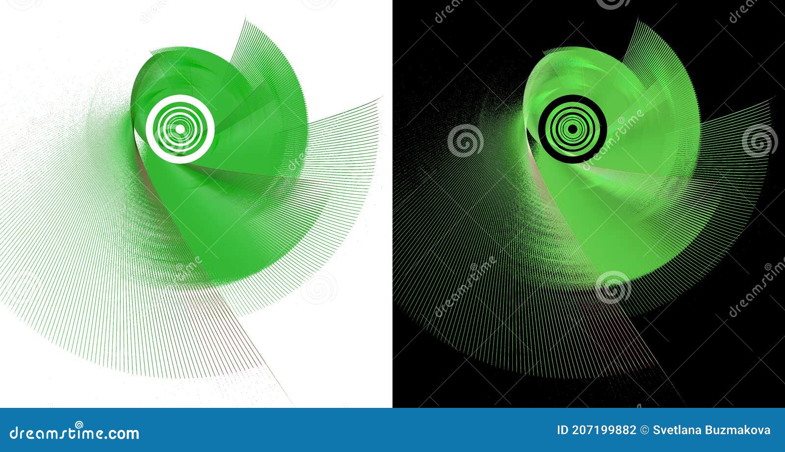 The Green Blades of the Abstract Engine are of Different Sizes and ...