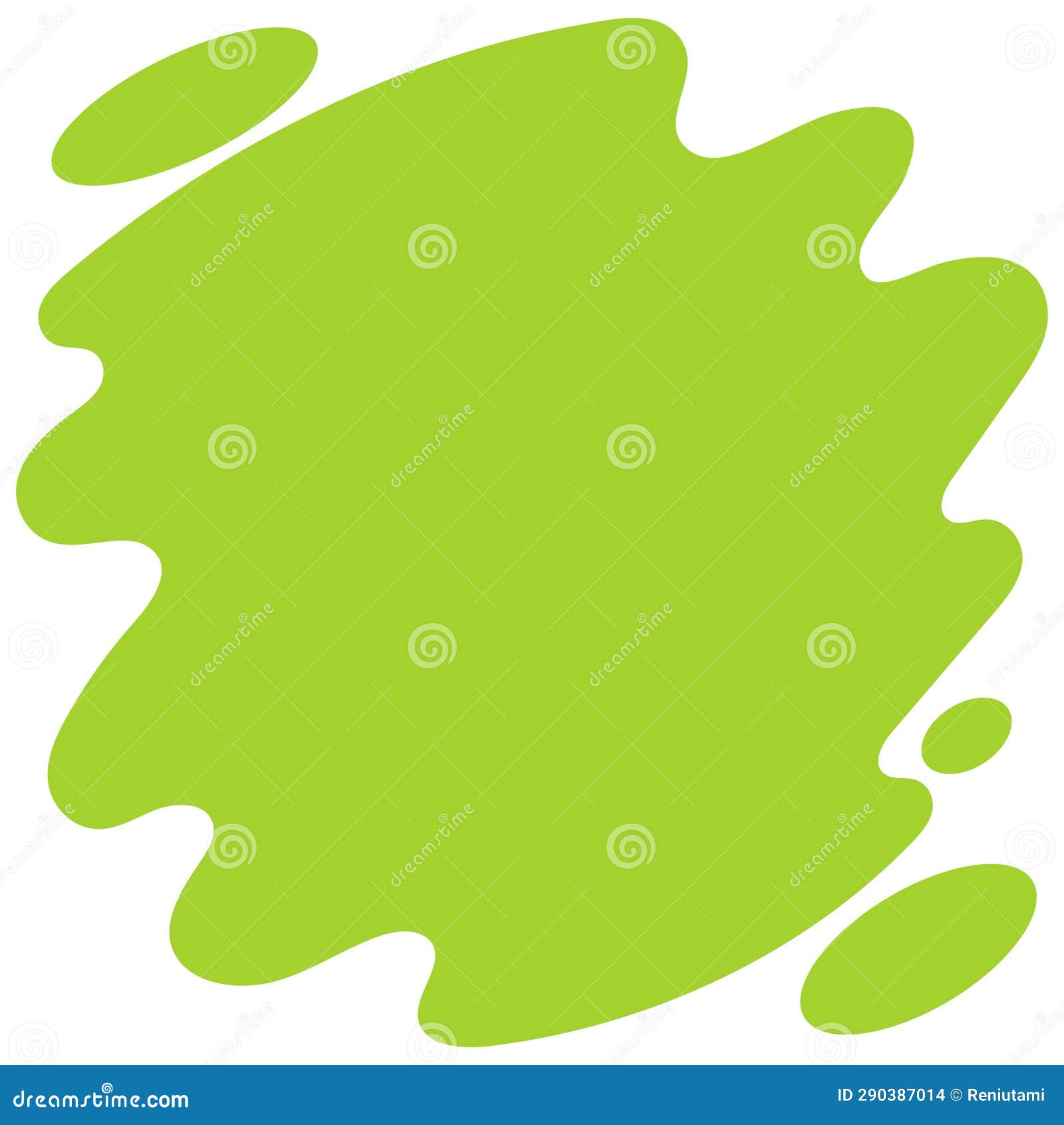Green Blob Saying Go, Cute Emoji Character With Word In The Mouth ...