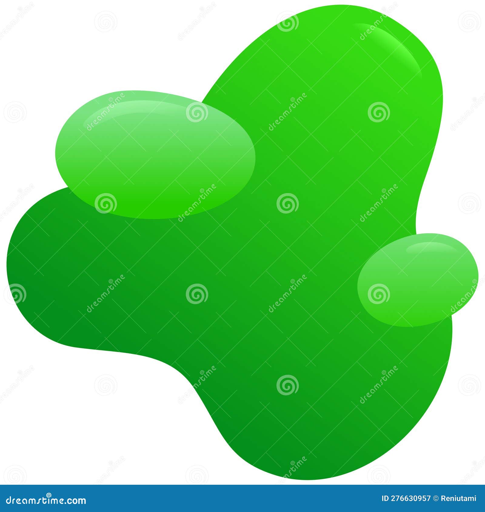 Green Blob Fluid Liquid Shape Vector Stock Vector - Illustration of ...