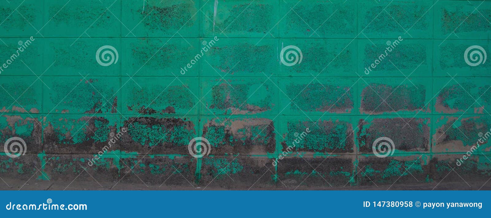 Green block wall pattern stock photo. Image of aged - 147380958