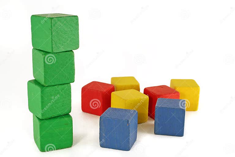 Green blocks stock image. Image of colours, building, build - 1056415