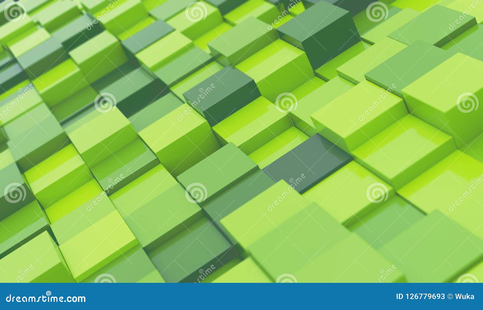 Green Blocks Abstract Background Stock Illustration - Illustration of ...
