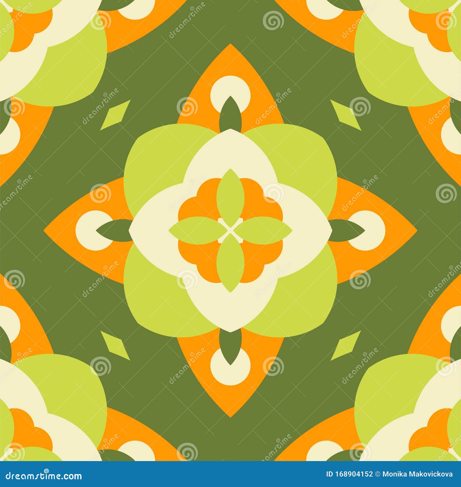 Green Bloom Seamless Pattern Swatch Stock Vector - Illustration of ...