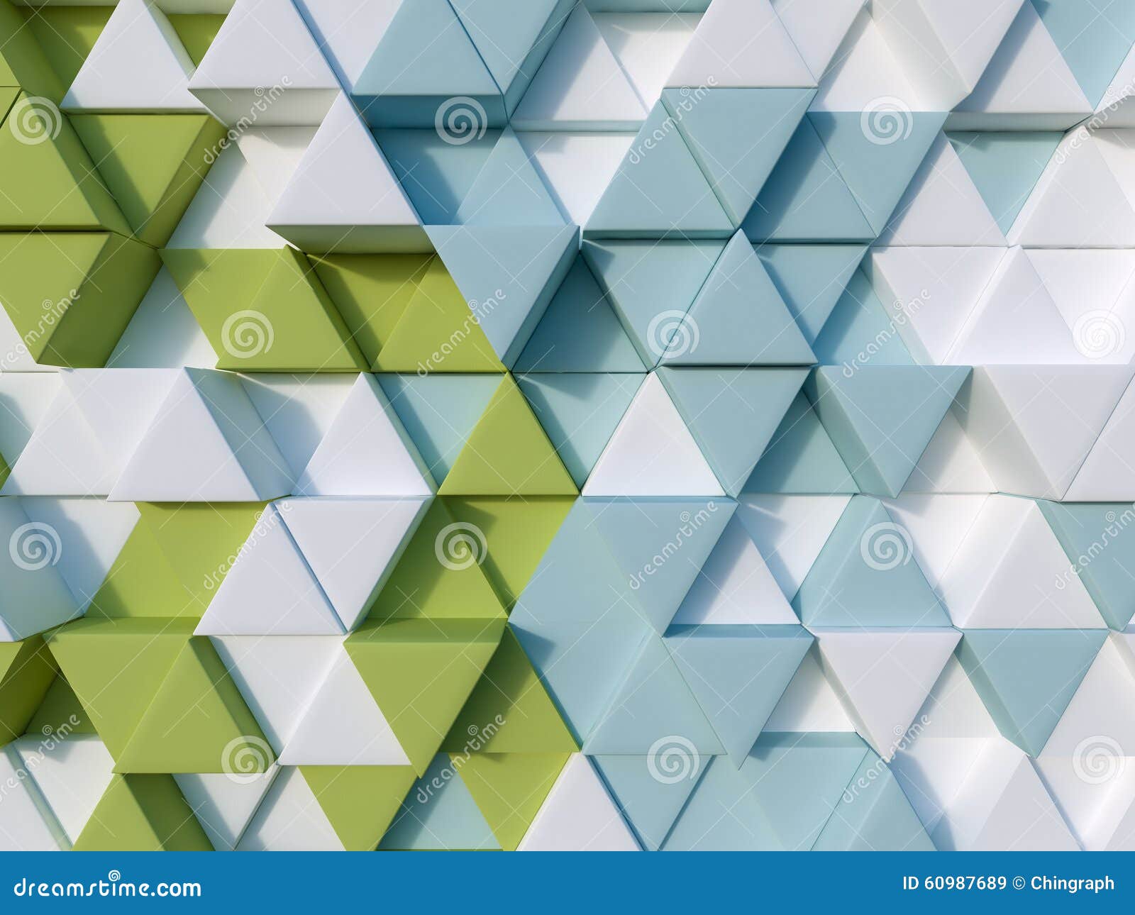 Green and Blue Abstract 3d Triangle Background Stock Illustration ...