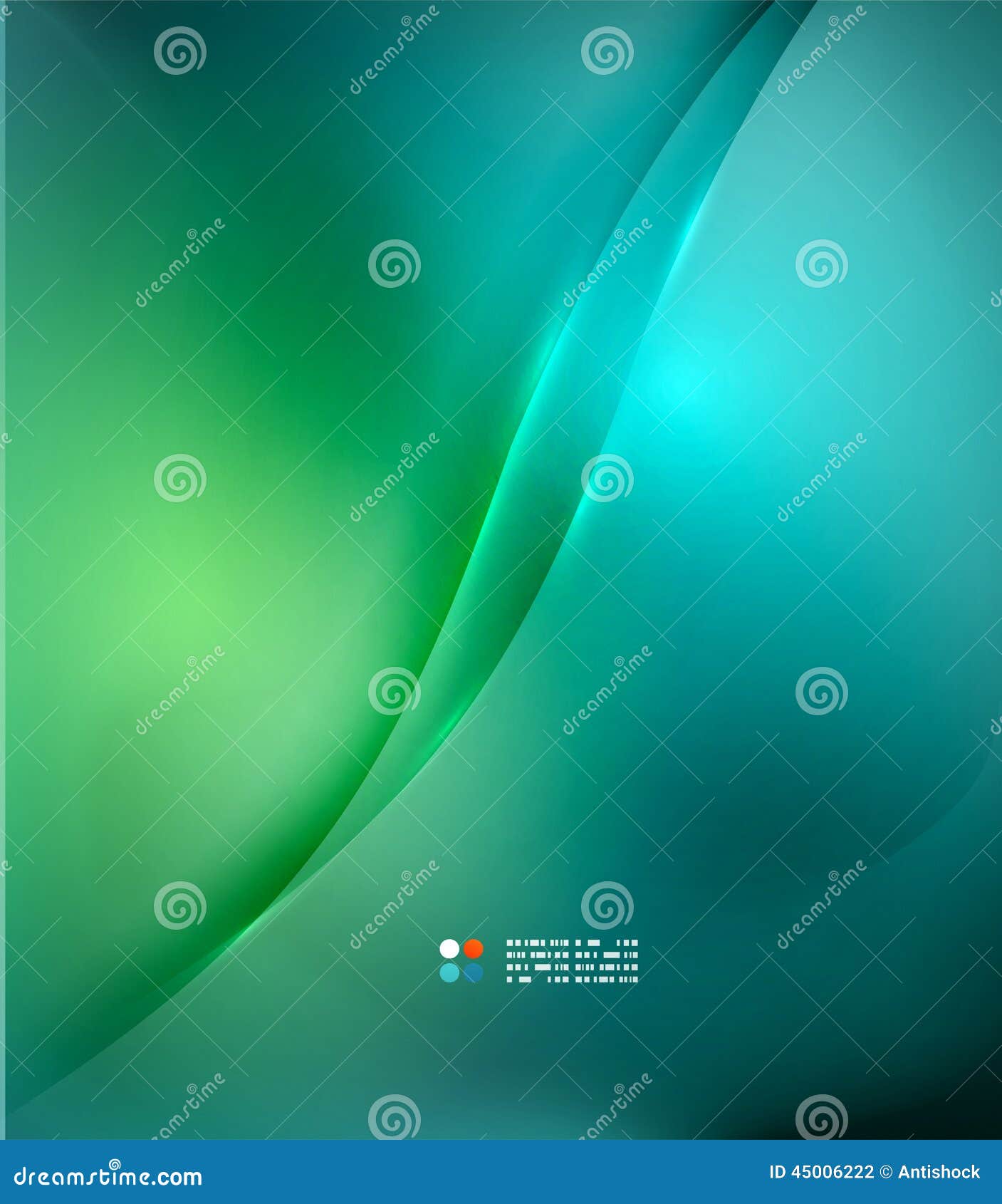 Green and Blue Blurred Design Template Stock Vector - Illustration of ...