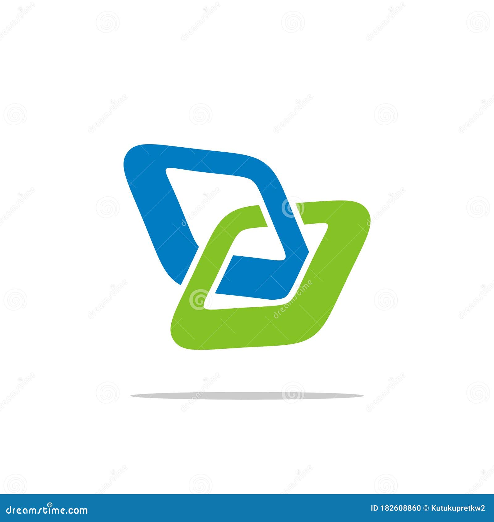 Green Blue Chain Logo Template Illustration Design. Vector EPS 10 Stock ...