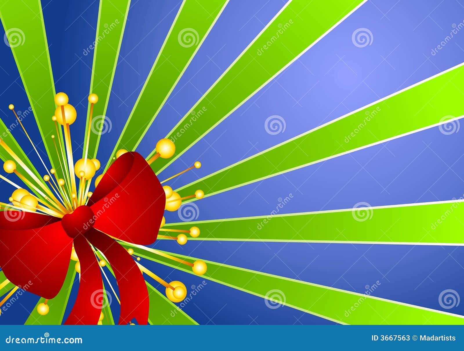 Green Blue Christmas Gift Bow Background Stock Illustration ...