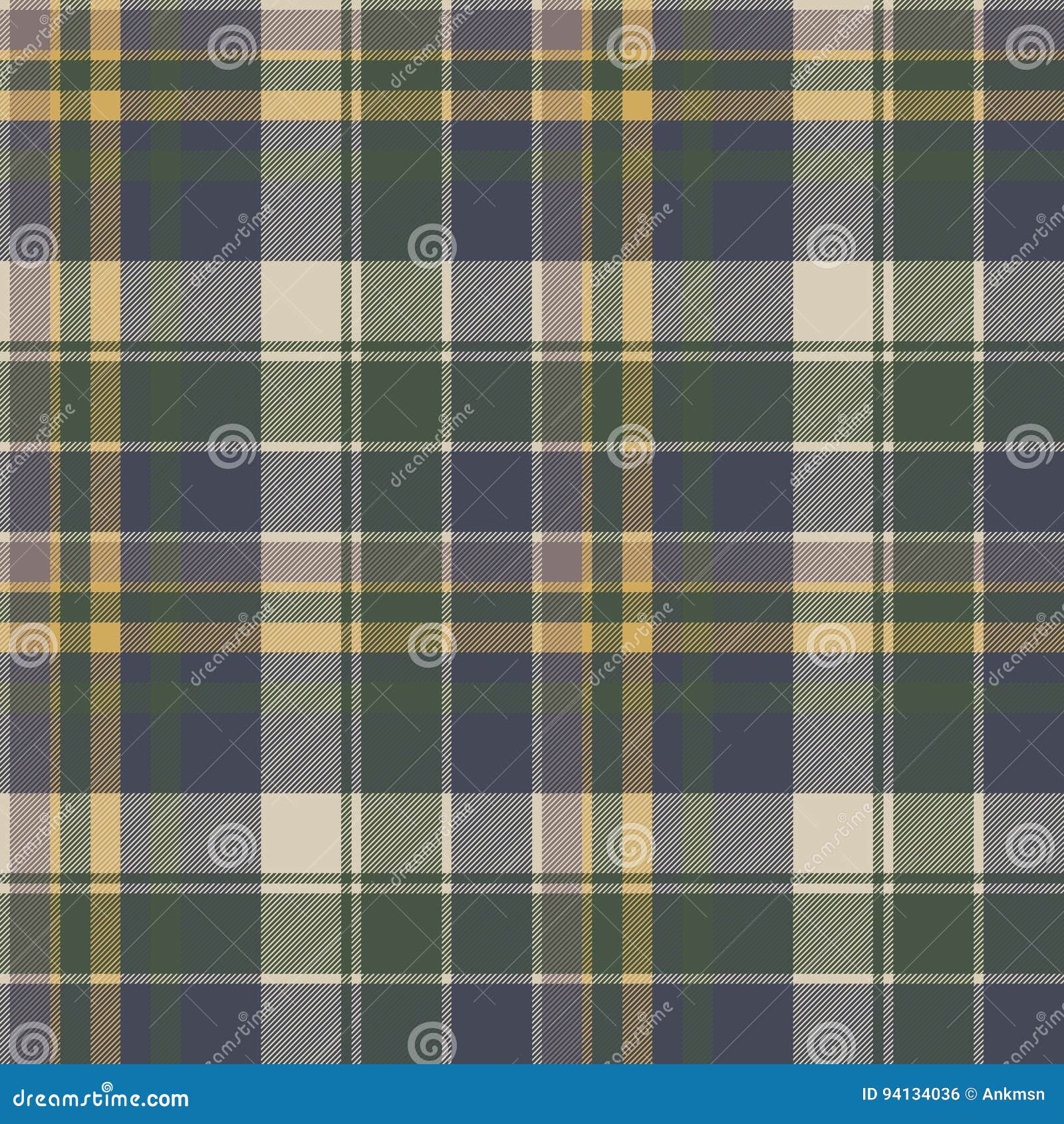 Green Blue Classic Check Plaid Seamless Pattern Stock Vector ...