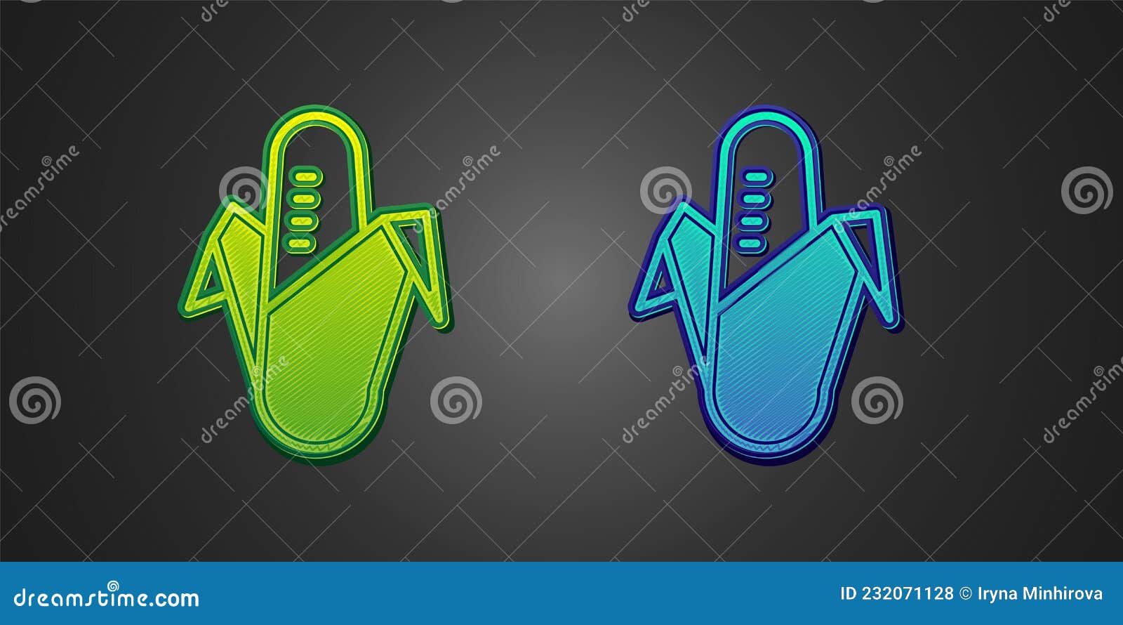 Green and Blue Corn Icon Isolated on Black Background. Vector Stock ...