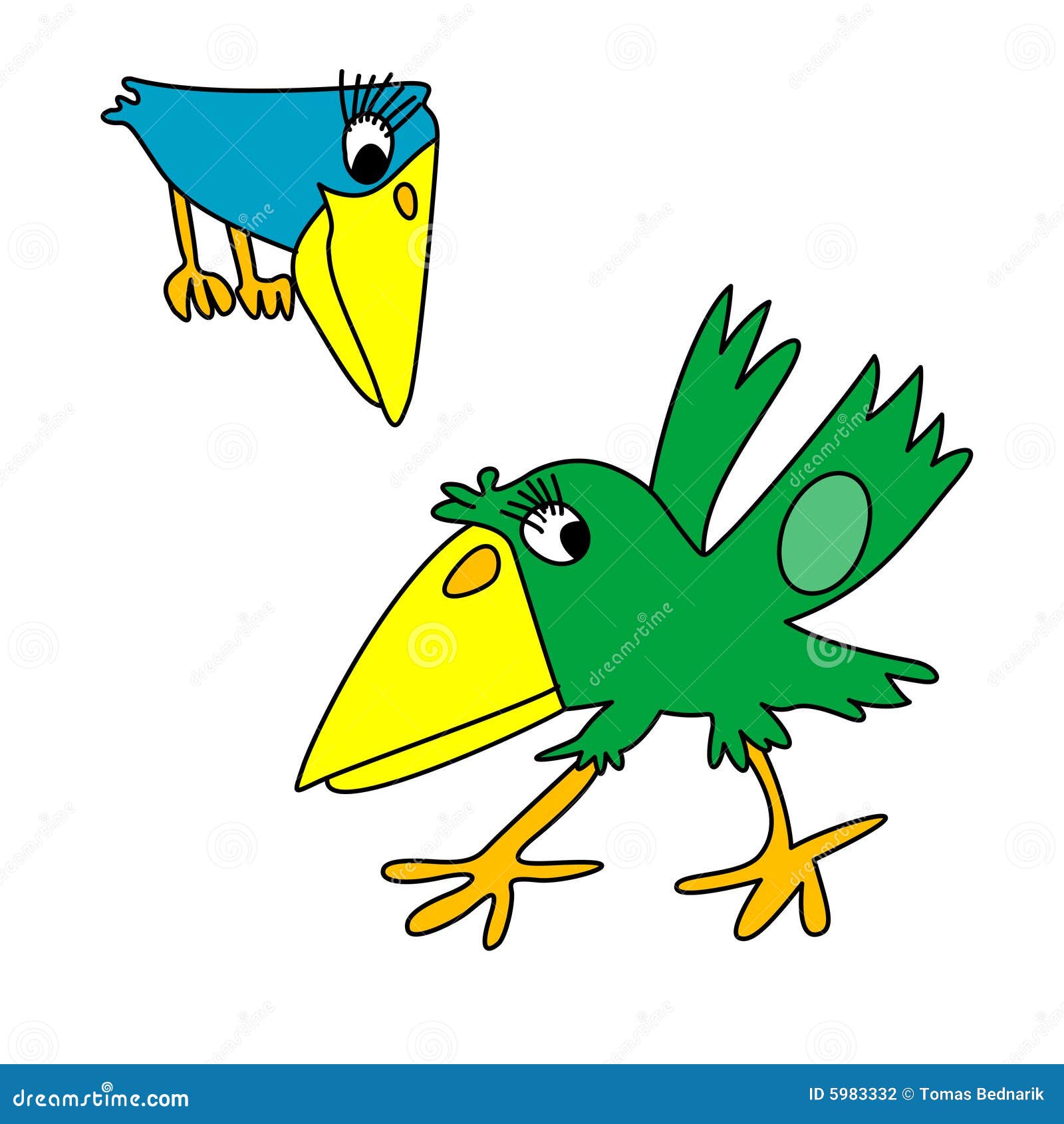 Standing Crow Cartoon Vector | CartoonDealer.com #30535341