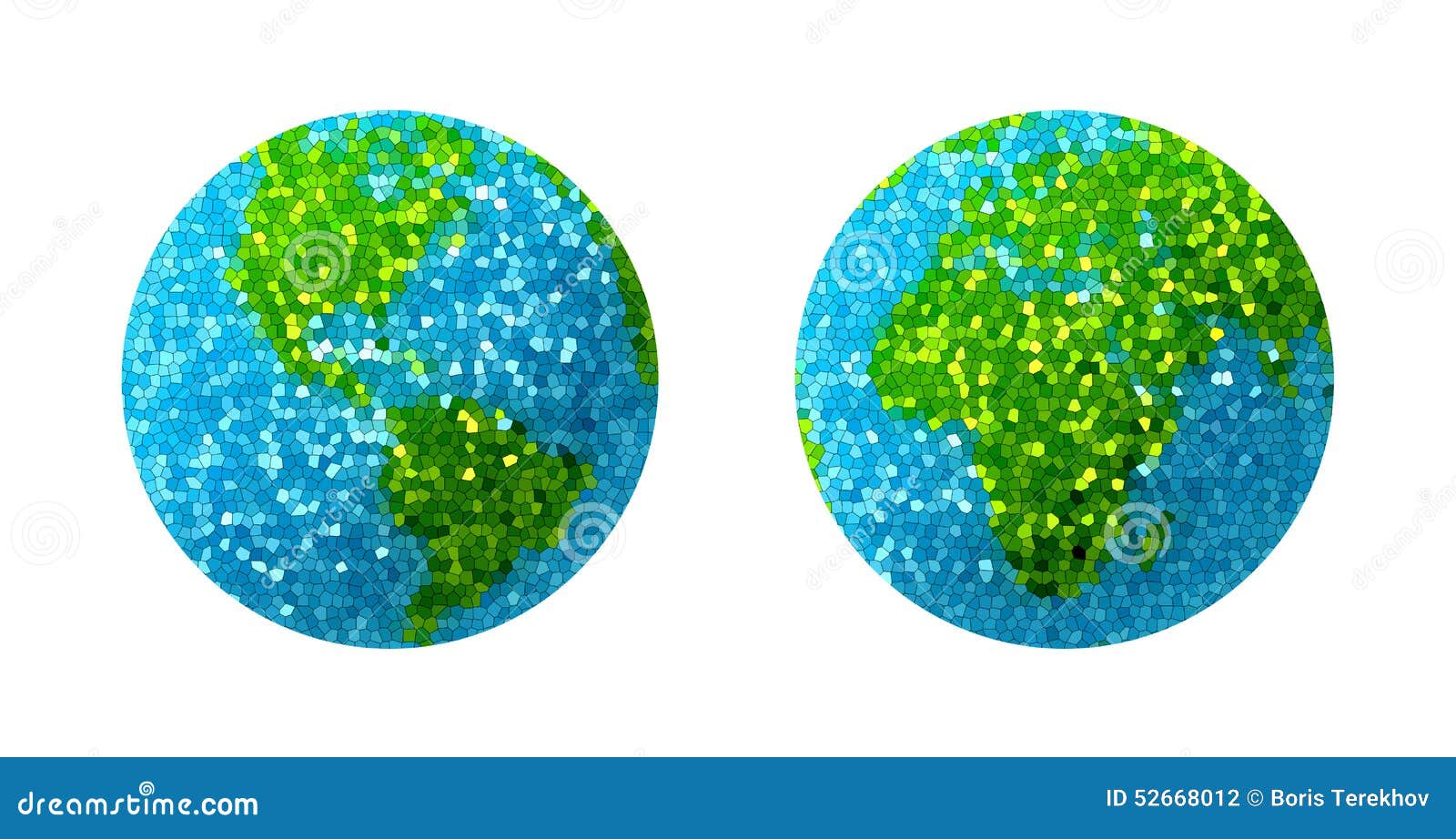 Green and Blue Grass Earth Globe Stock Illustration - Illustration of ...