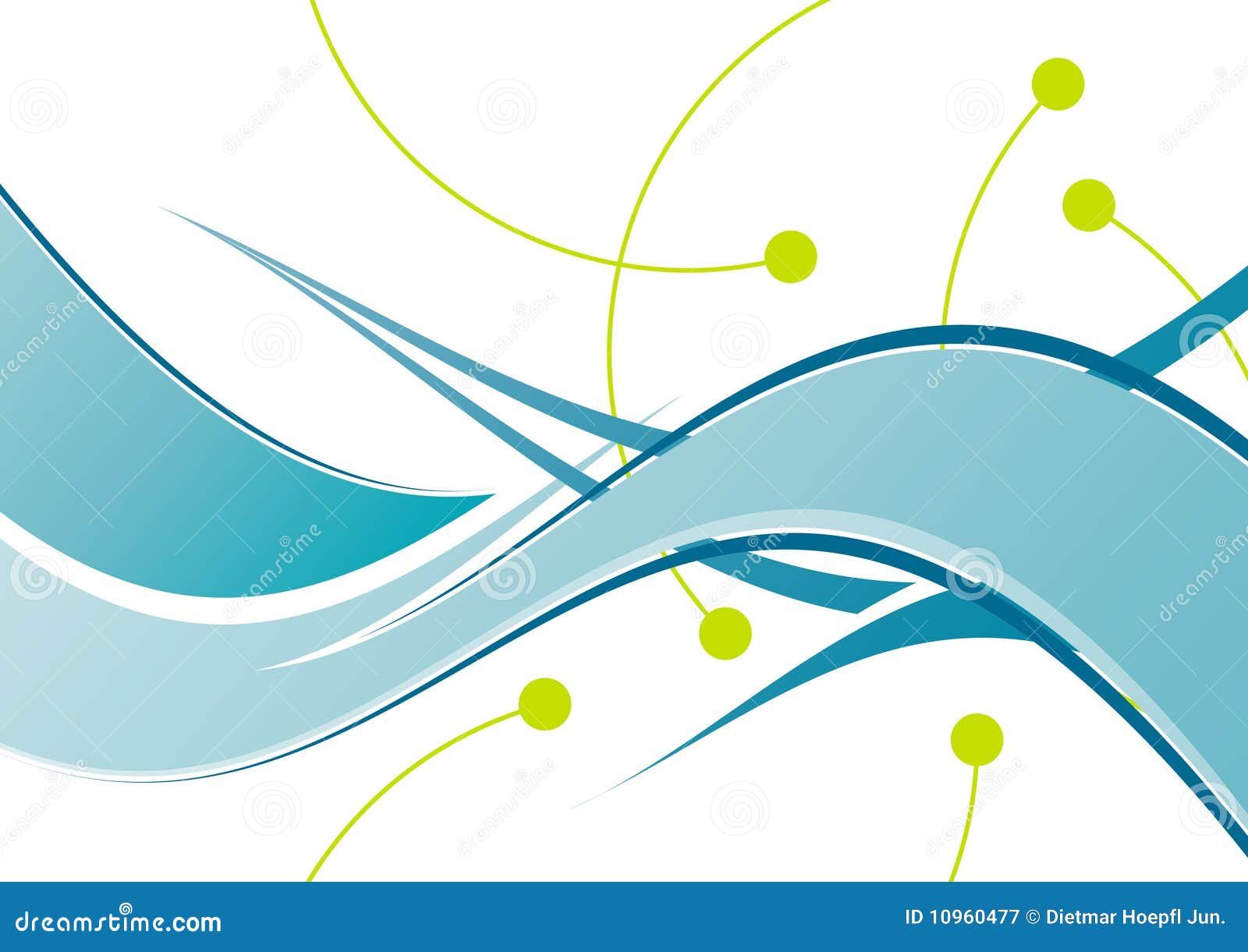 Green and Blue Illustration Stock Vector - Illustration of curves ...