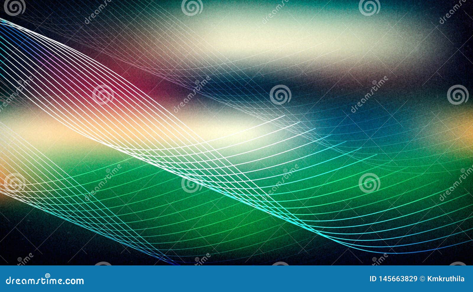 Green Blue Line Beautiful Elegant Illustration Graphic Art Design ...