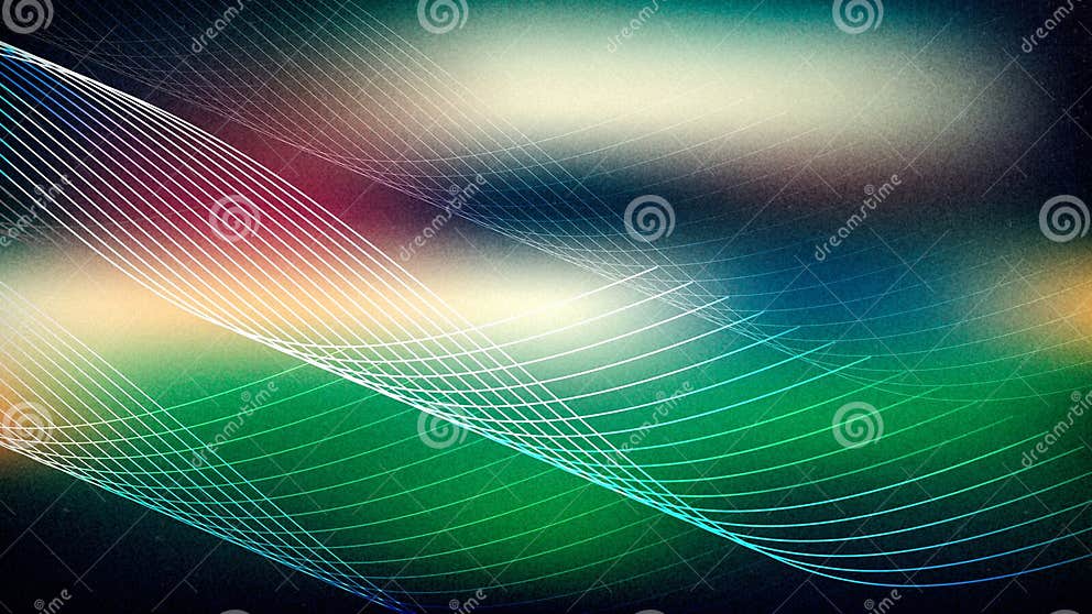 Green Blue Line Beautiful Elegant Illustration Graphic Art Design ...
