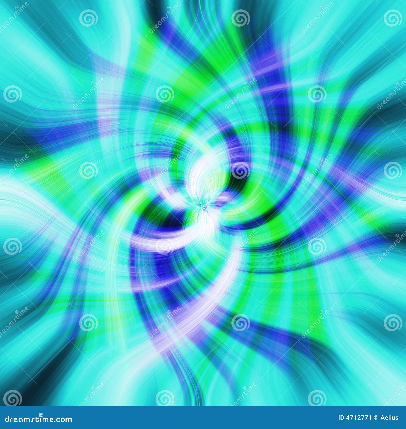 Green and Blue Psychedelic Flower Texture Stock Illustration ...