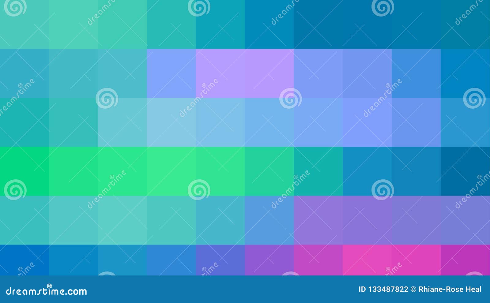 Green Blue and Purple Pixel Squares Pattern Stock Illustration ...